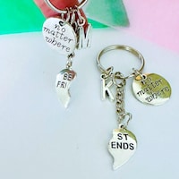 Best Friend Keychain - Etsy