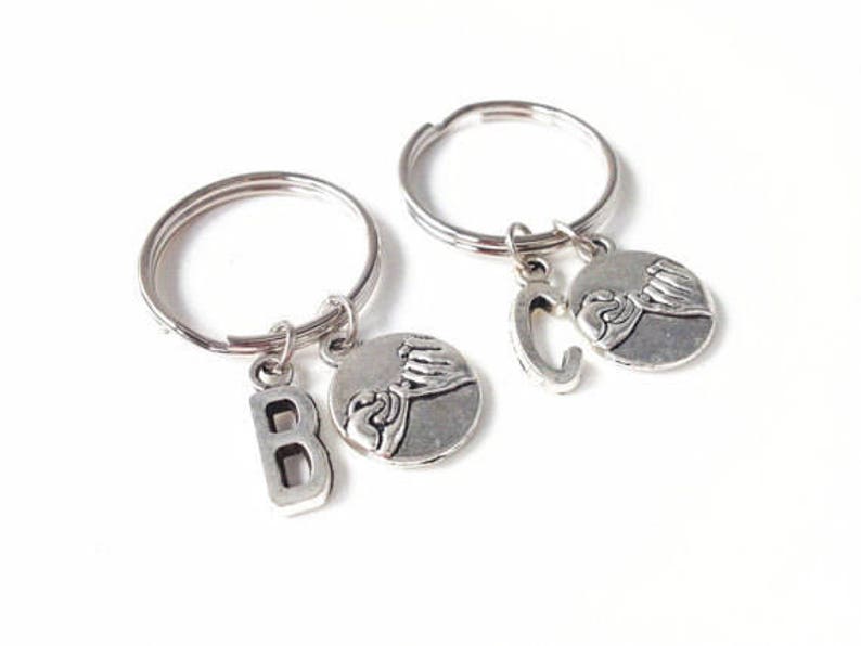 SALE Set of 2 Pinky Promise Keychain BFF Keychain | Etsy