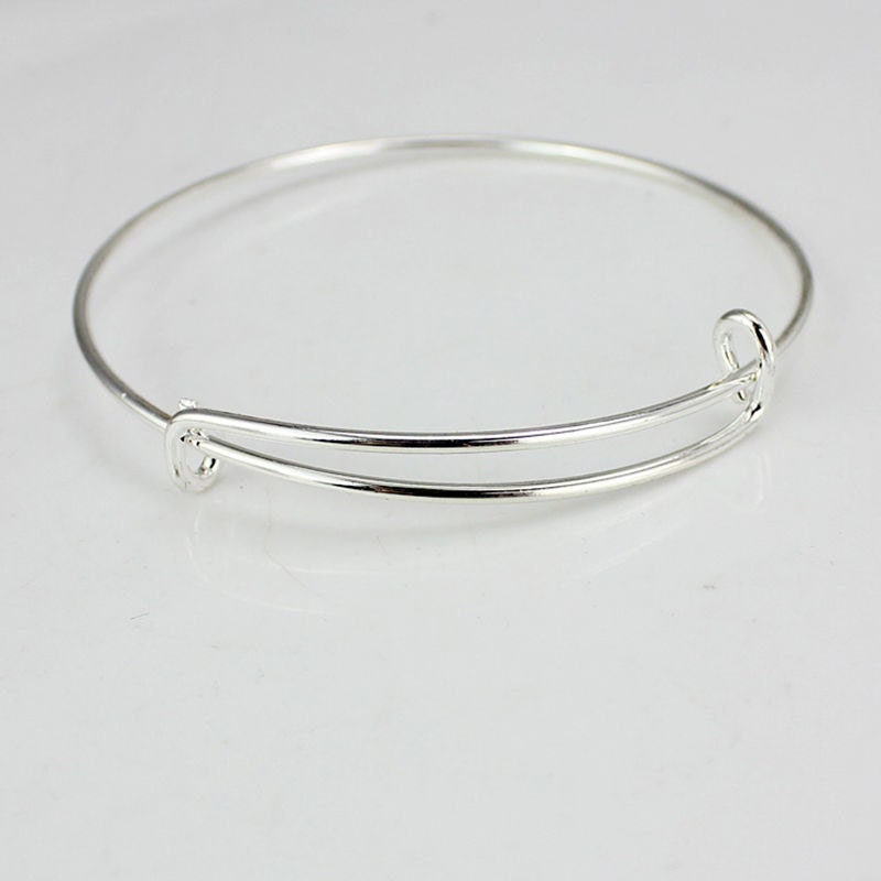SALE 5 Pcs Silver Expandable Bangle Adjustable Charm - Etsy