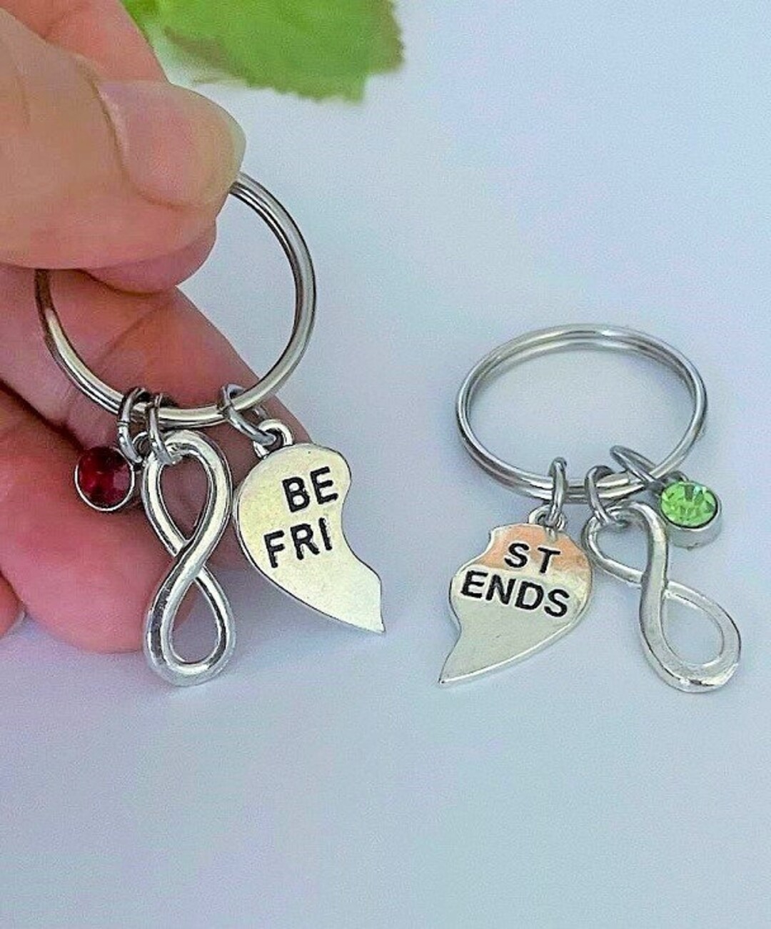 SALE Set of 2 Infinity Best Friend Keychains Friendship - Etsy