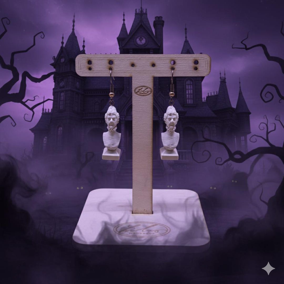 Haunted Mansion Courtyard Bust (causin Maude) Earrings - Etsy