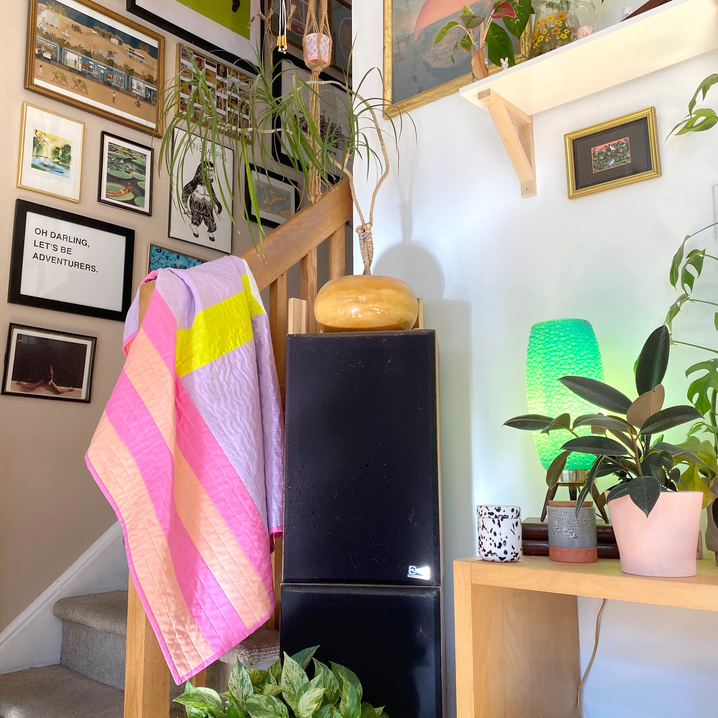 Neon Dreams Modern Quilt No. 20 - Etsy