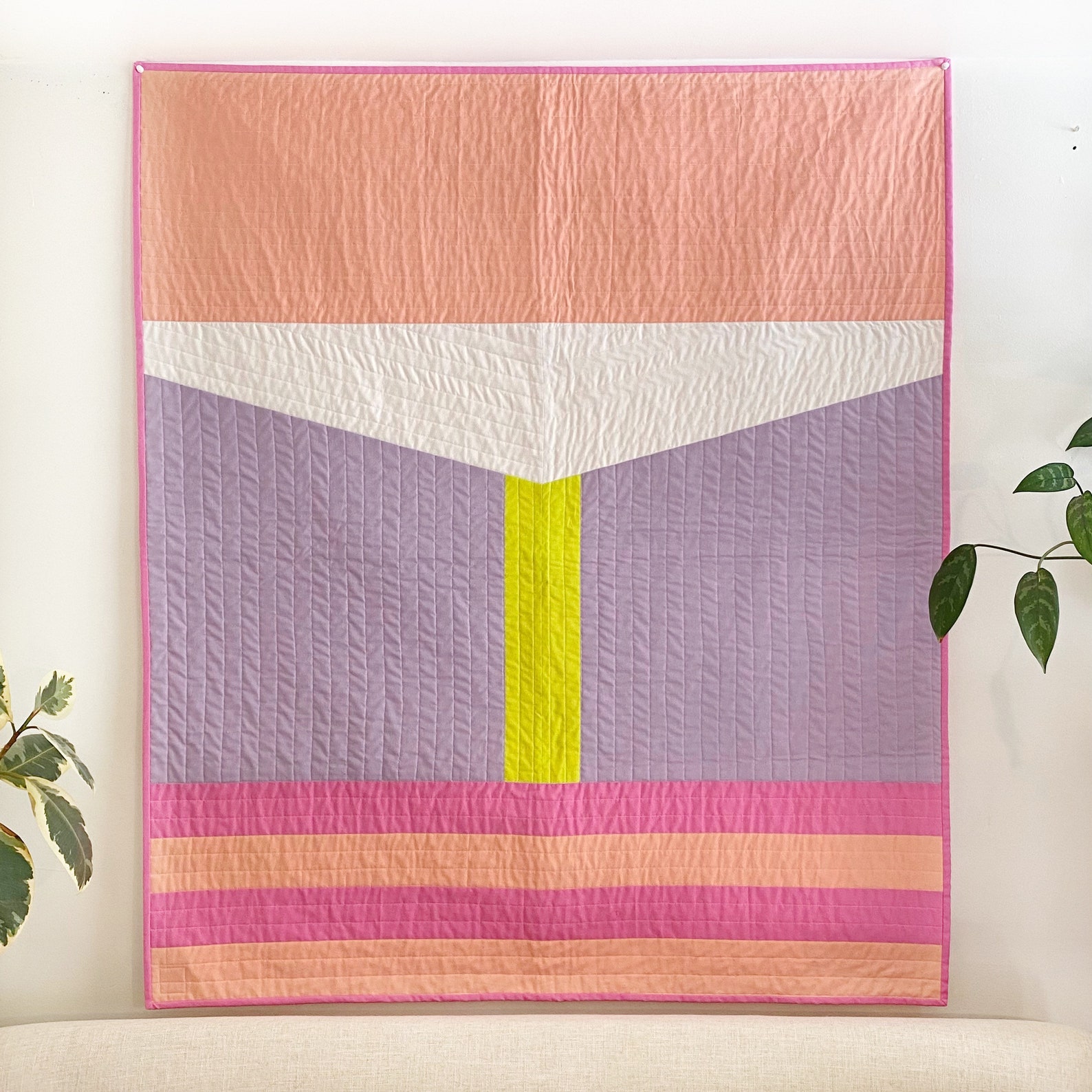Neon Dreams Modern Quilt No. 20 - Etsy