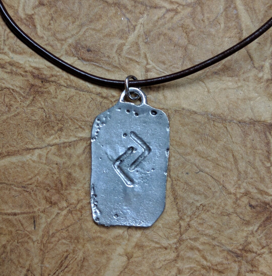 Jera Persistance Norse Rune Charm Men's Viking Rune Necklace - Etsy