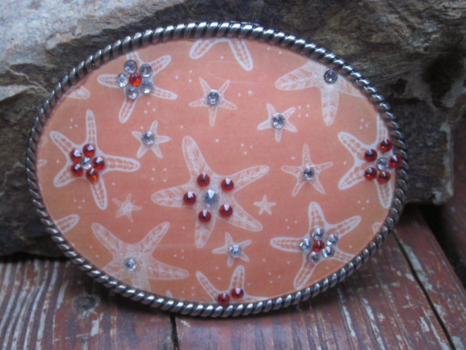 Belt Buckle Starfish Belt Buckle Crystal Belt Buckle Caribbean | Etsy