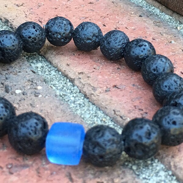 Blue Volcanic Glass - Etsy
