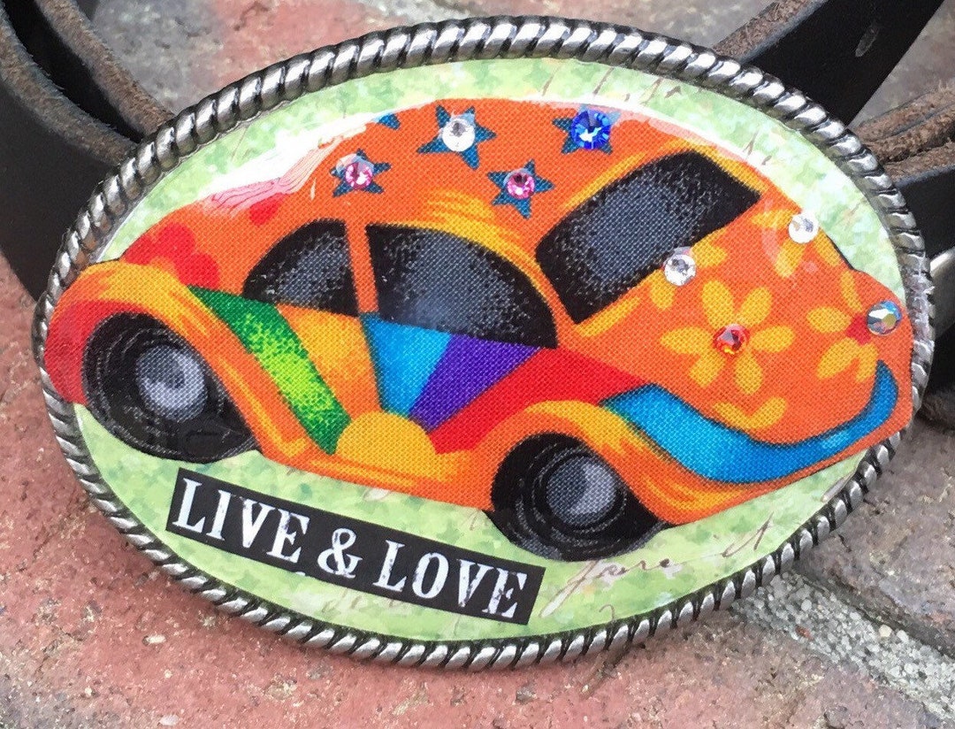 Belt Buckles Mens Women's Groovy Belt Buckle Beetle Super Cool Hip Live ...