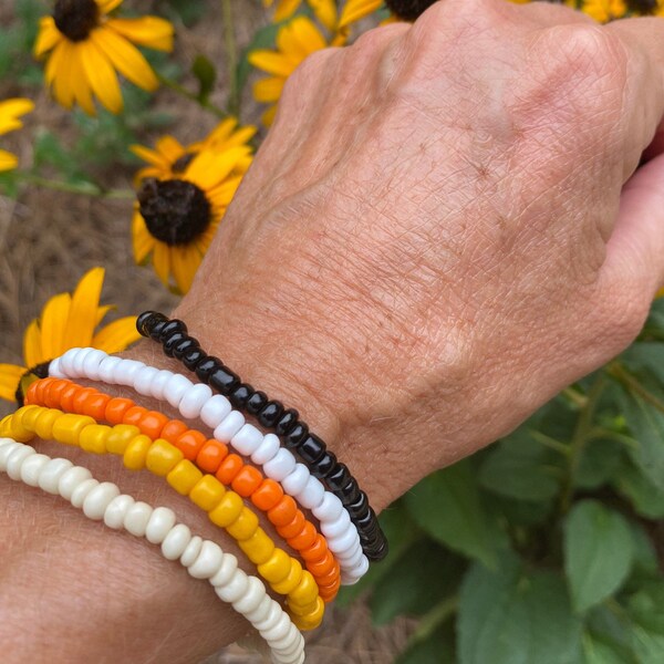 Seed Bead Stretch Bracelet - Etsy