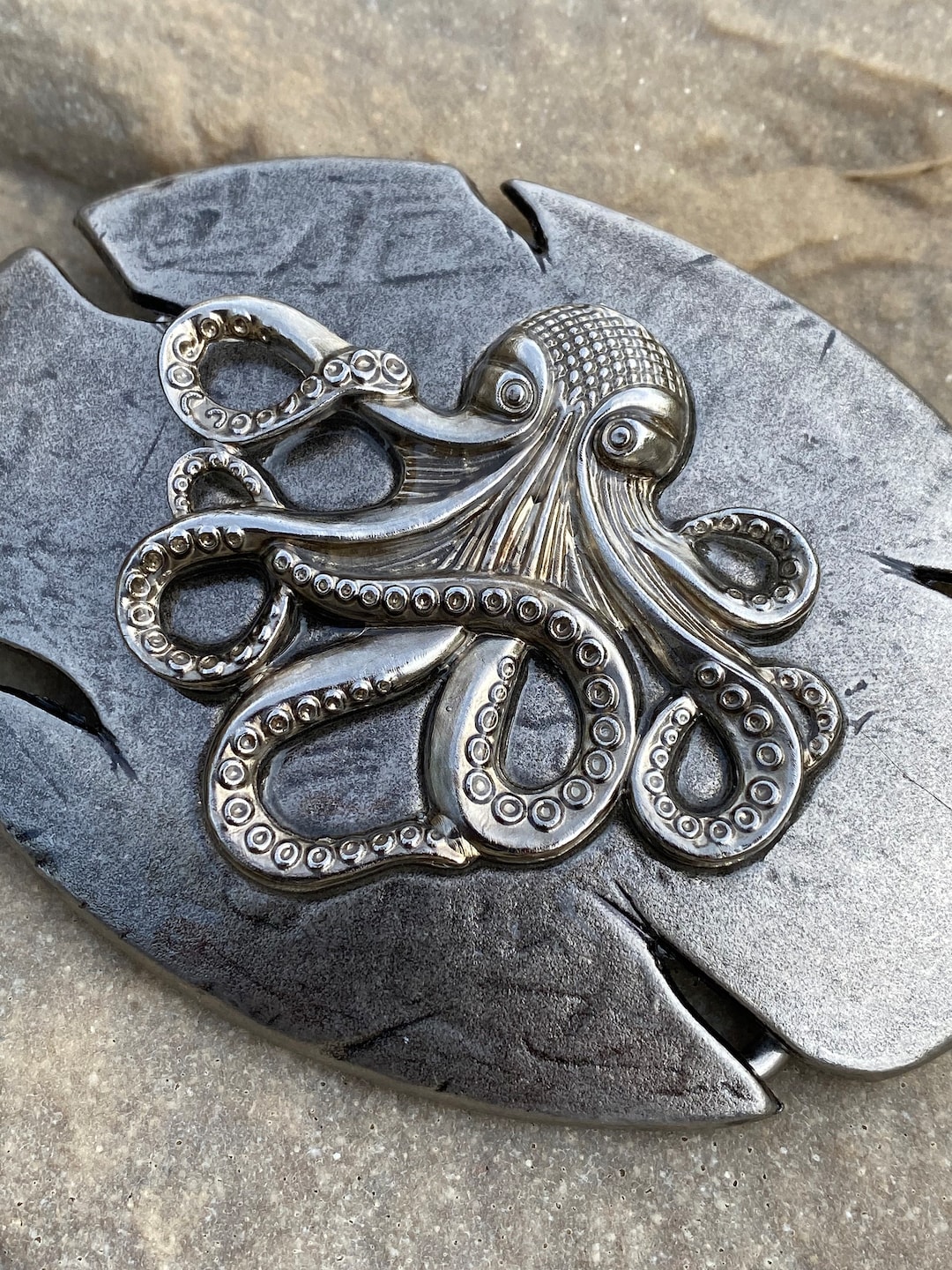 Octopus Belt Buckle Silver Belt Buckle Women's Buckle Mens Belt Buckle ...