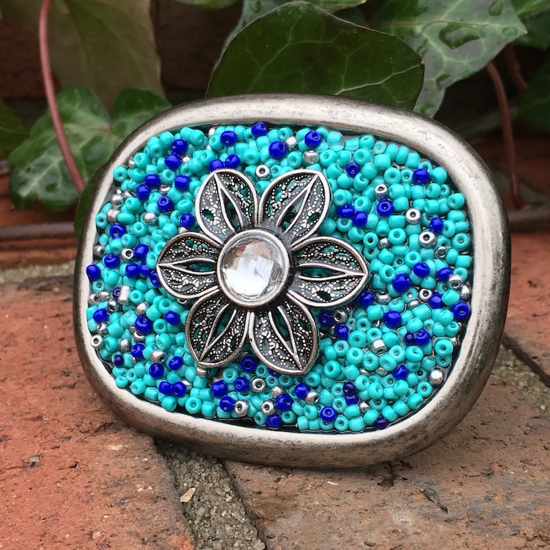 Beaded Belt Buckles - Etsy