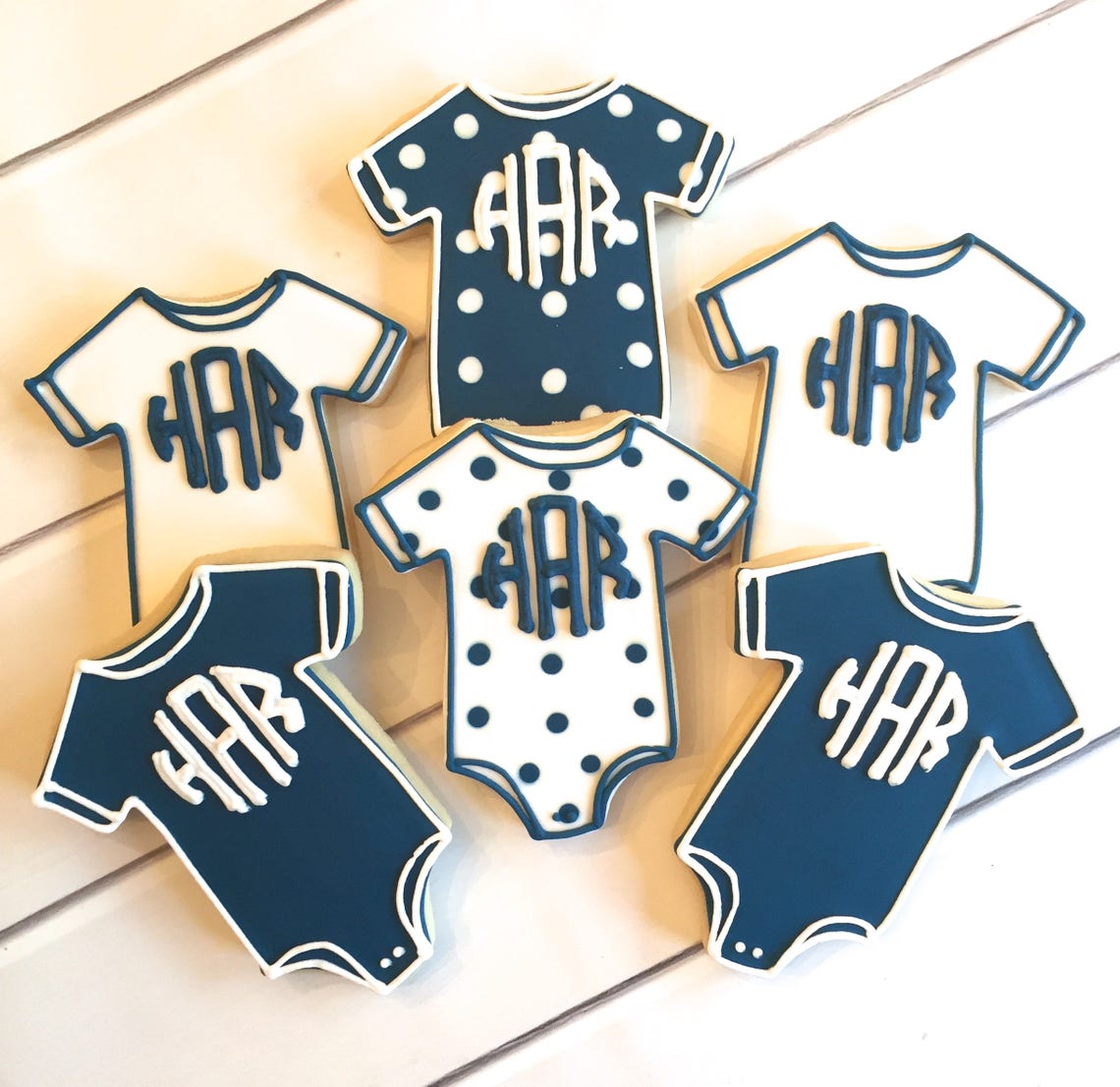Baby Boy Cookies Baby Monogram Cookies Boy Monogram | Etsy