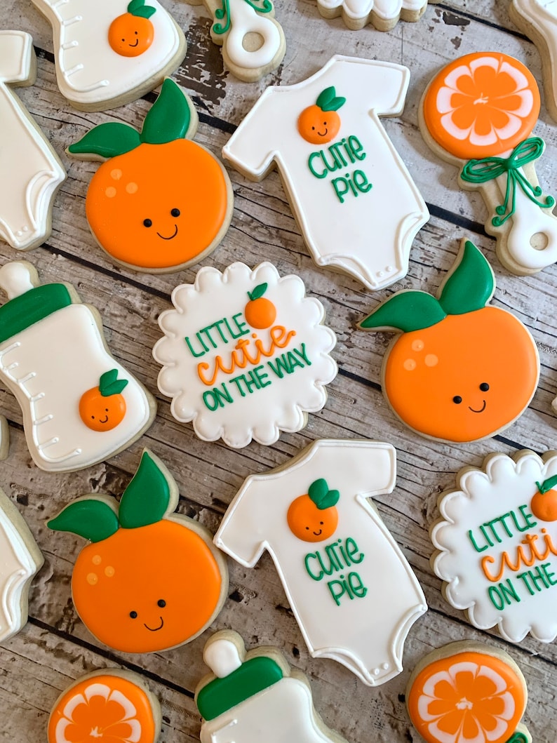 Lil Cutie Cookies | Lil Cutie Baby Shower | One Dozen - Etsy