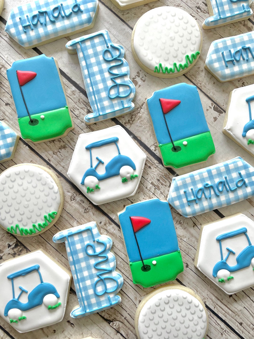 Golf Cookies | Personalized Golf Cookies | Golf Birthday Party Dessert ...