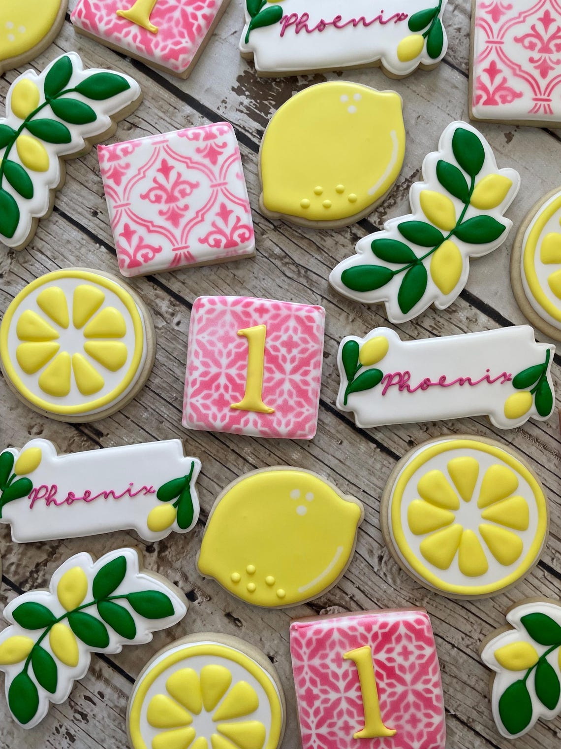 Mediterranean Tile and Lemon Cookies | Amalfi Coast | Pink Tile Cookies ...