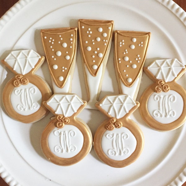 Diamond Ring Cookies - Etsy