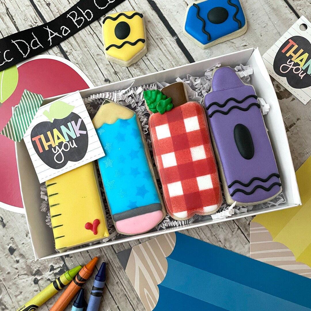 Back to School Cookies | Teacher Cookies | Teacher Appreciation Gift ...