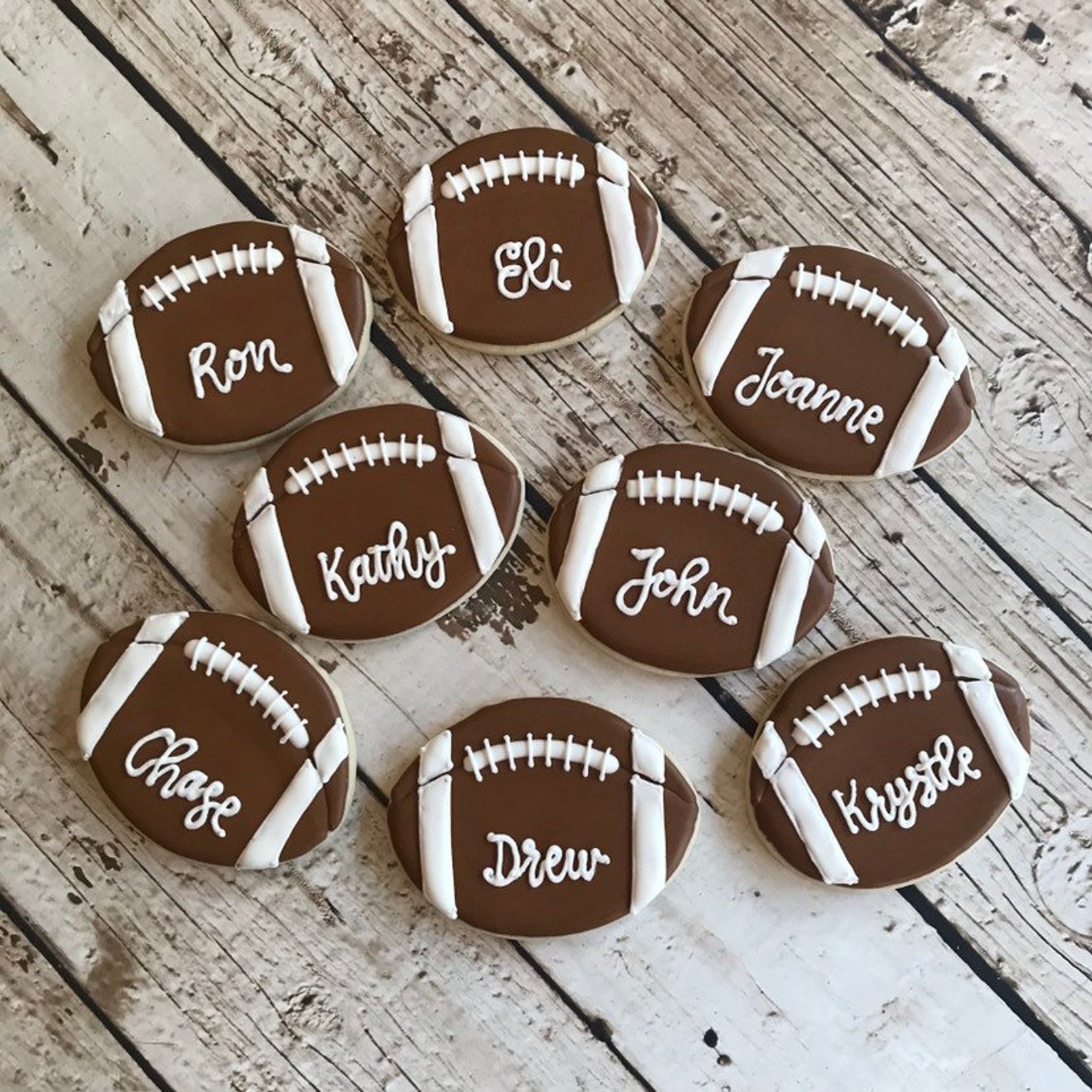 Football Cookies Football Party Football Birthday Party - Etsy