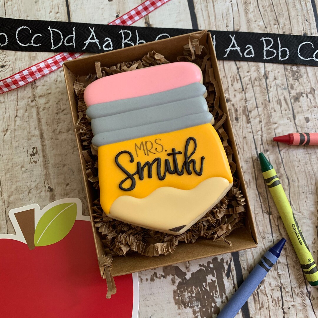 Back to School Cookies | Teacher Cookies | Teacher Appreciation Gift ...