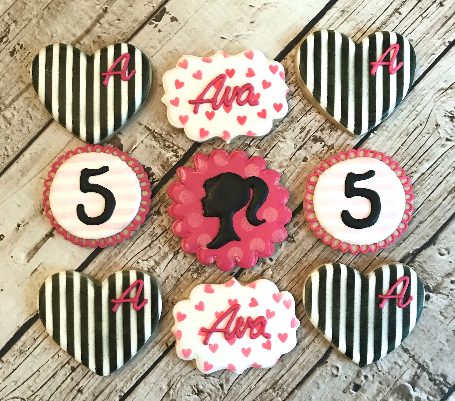 Barbie Cookies | Barbie Birthday Party Cookies | Barbie Party Cookies ...