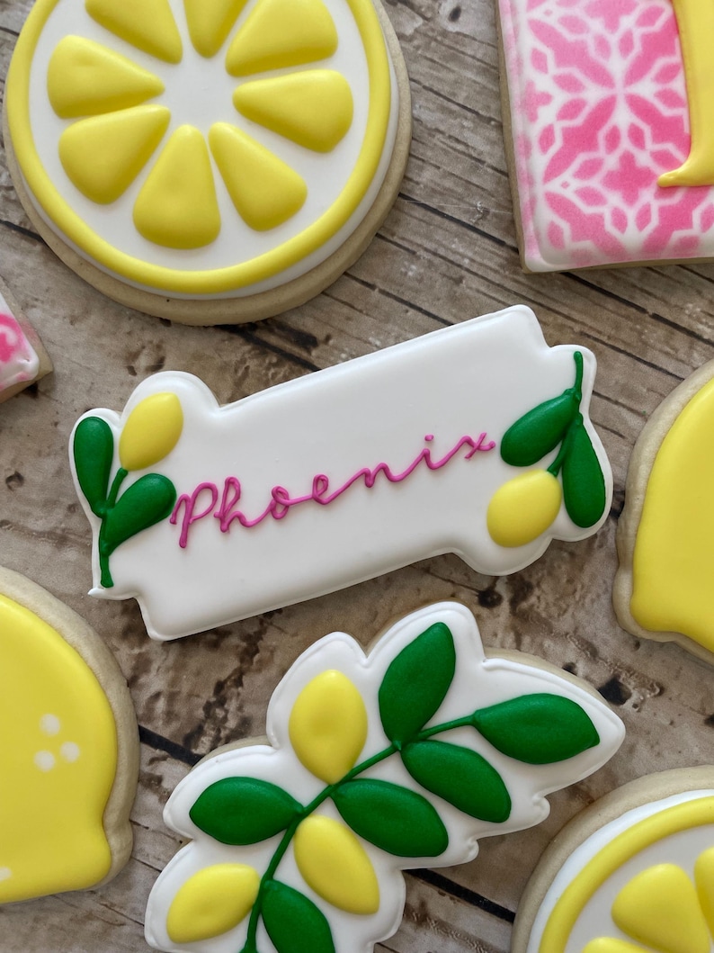 Mediterranean Tile and Lemon Cookies | Amalfi Coast | Pink Tile Cookies ...