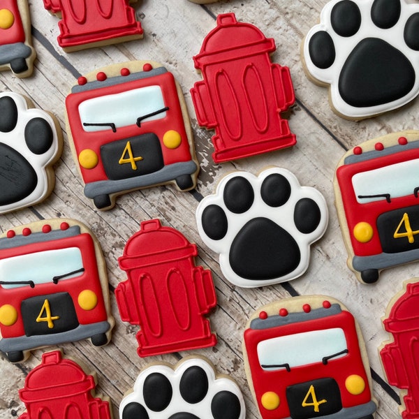 Fireman Cookies - Etsy