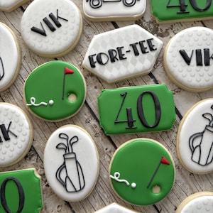 Golf Cookies | Personalized Golf Cookies | Golf Birthday Party | Father ...