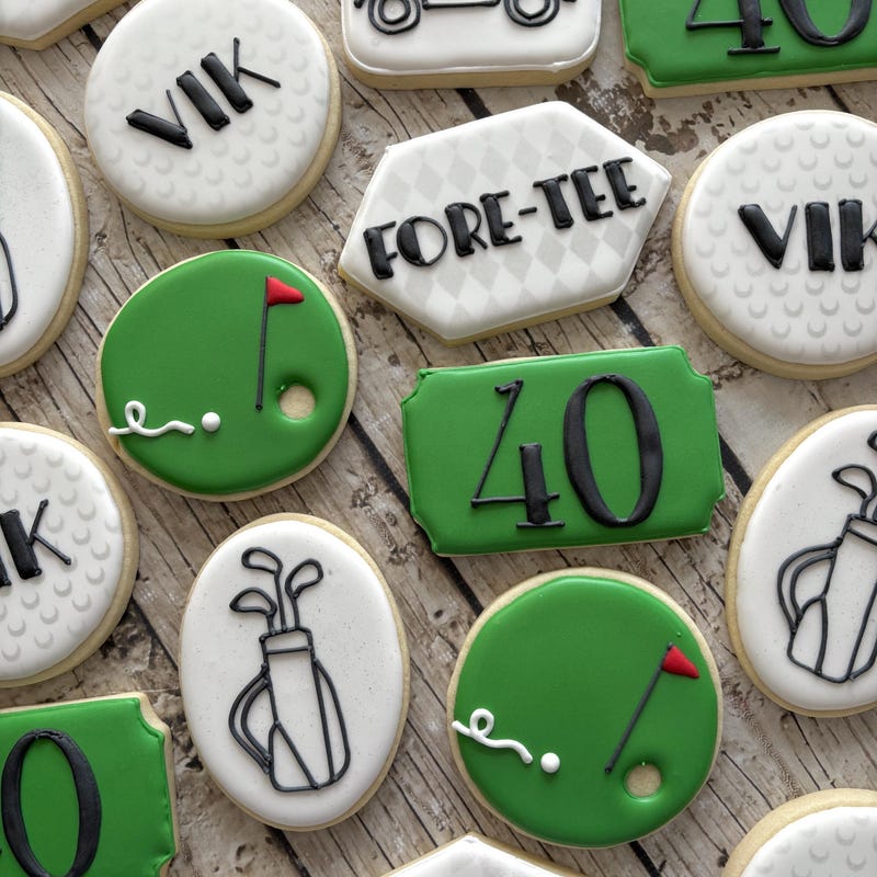 Golf Sugar Cookies - Etsy