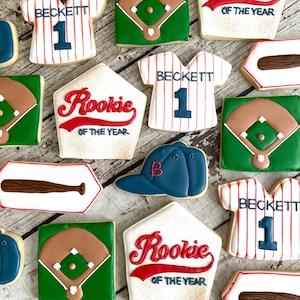 Baseball Cookies | Personalized Baseball Cookies | Baseball Birthday ...