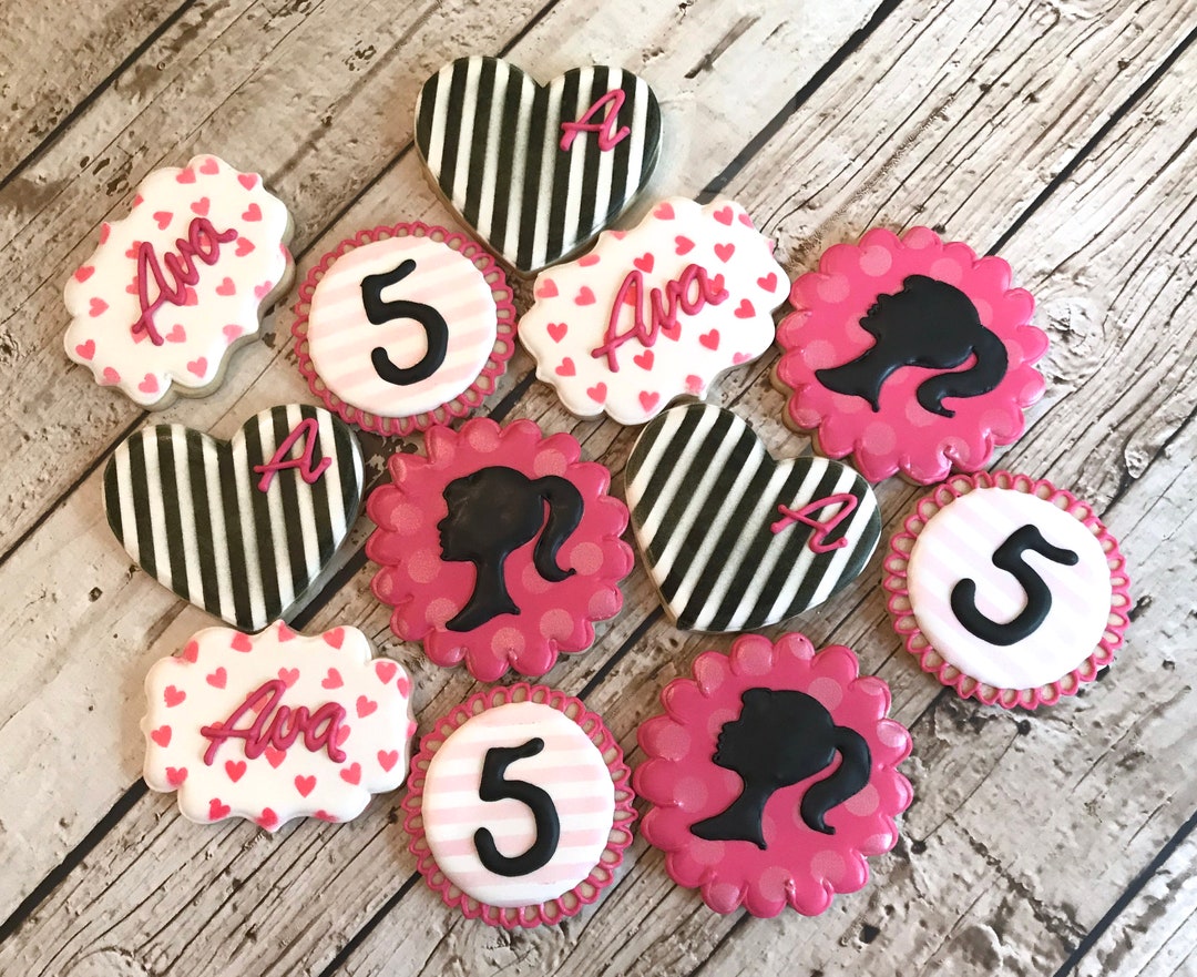 Barbie Cookies | Barbie Birthday Party Cookies | Barbie Party Cookies ...