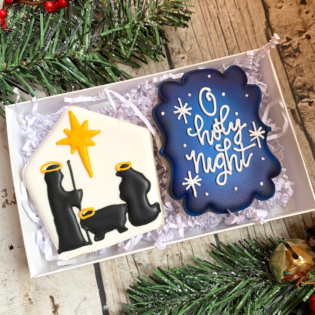 Christmas Cookies | Nativity Cookies | Christmas Gift - Etsy