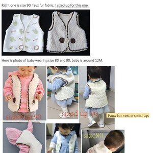 Kids Vest 103_PDF Sewing Pattern for Baby/girls/boys_size73-160/age6m ...