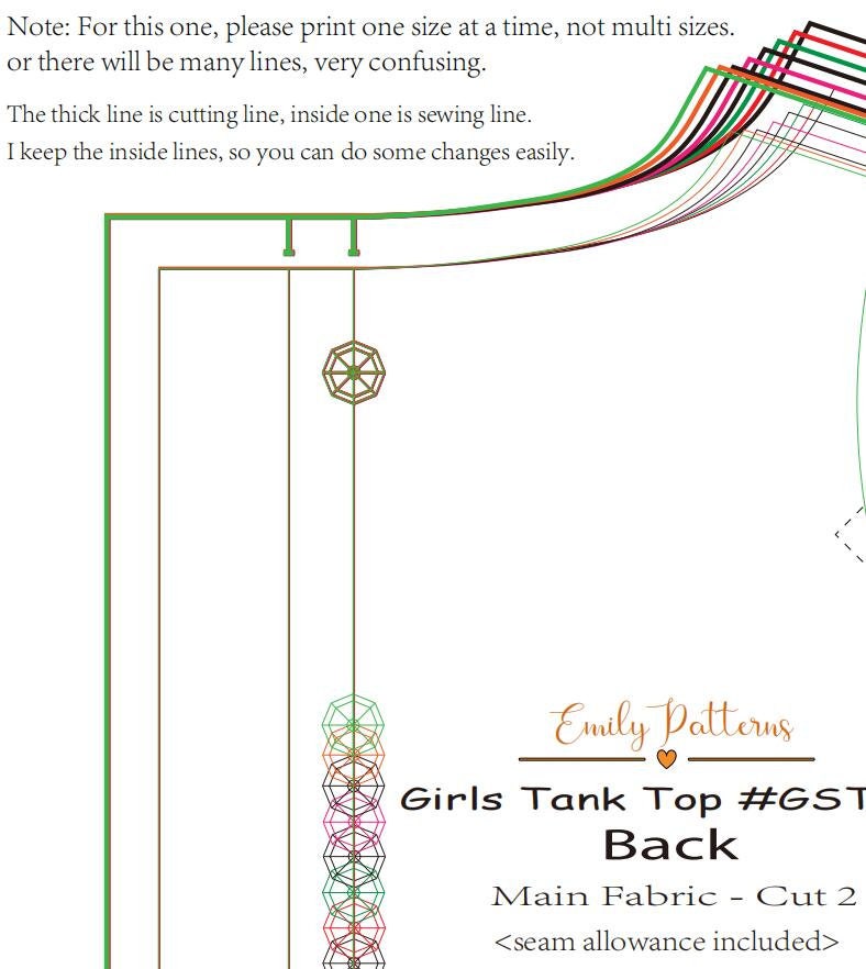 Video Tutorial-girls Cotton/linen Summer Tank Top PDF Sewing Pattern ...