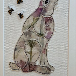 Beautiful Hare Machine Embroidery Picture - Etsy