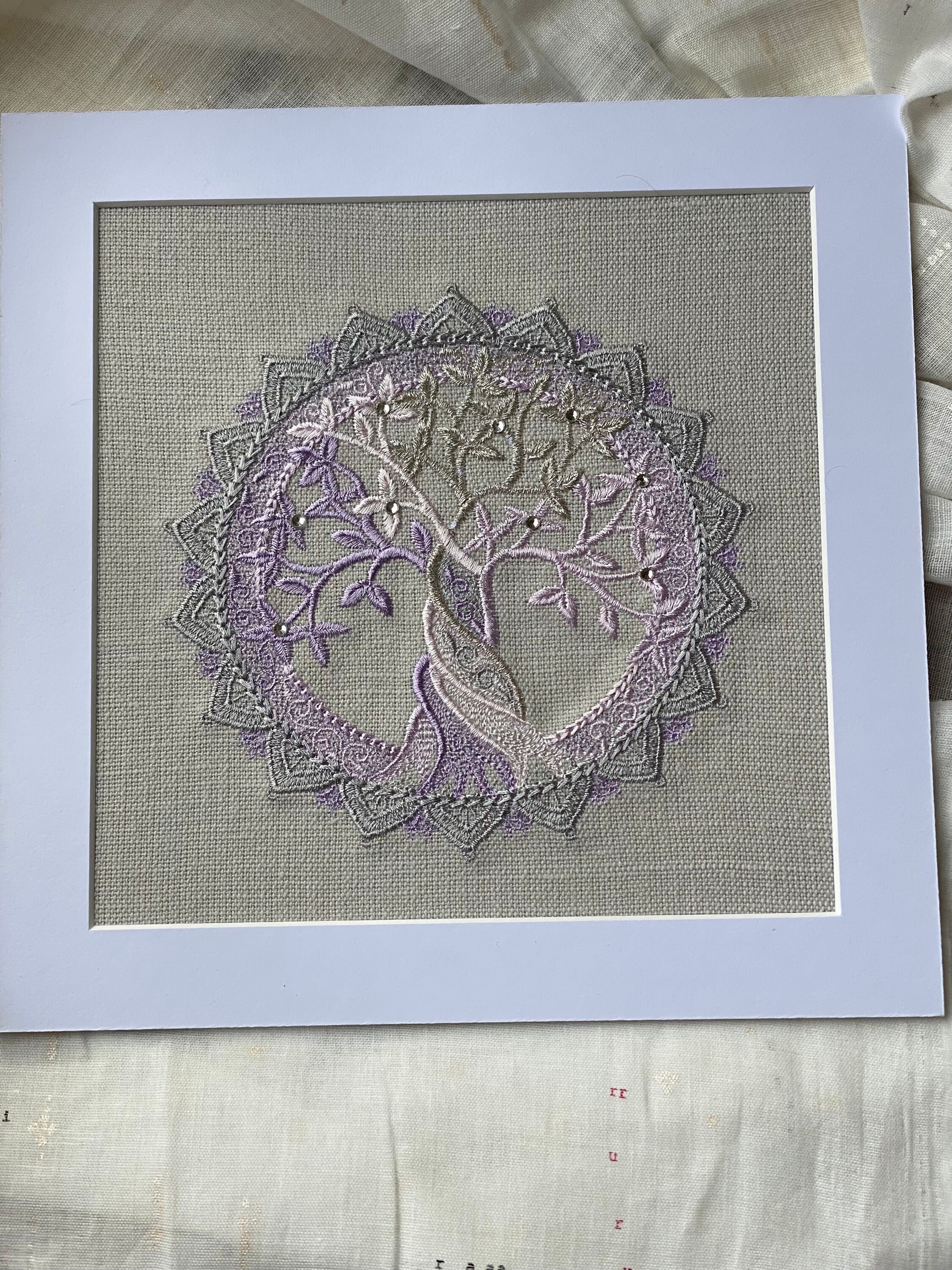 Beautiful Embroidery Picture Tree of Life - Etsy