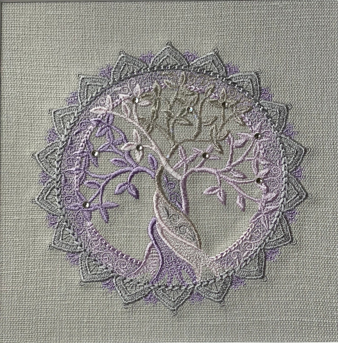 Beautiful Embroidery Picture Tree of Life - Etsy