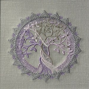 Beautiful Embroidery Picture Tree of Life - Etsy