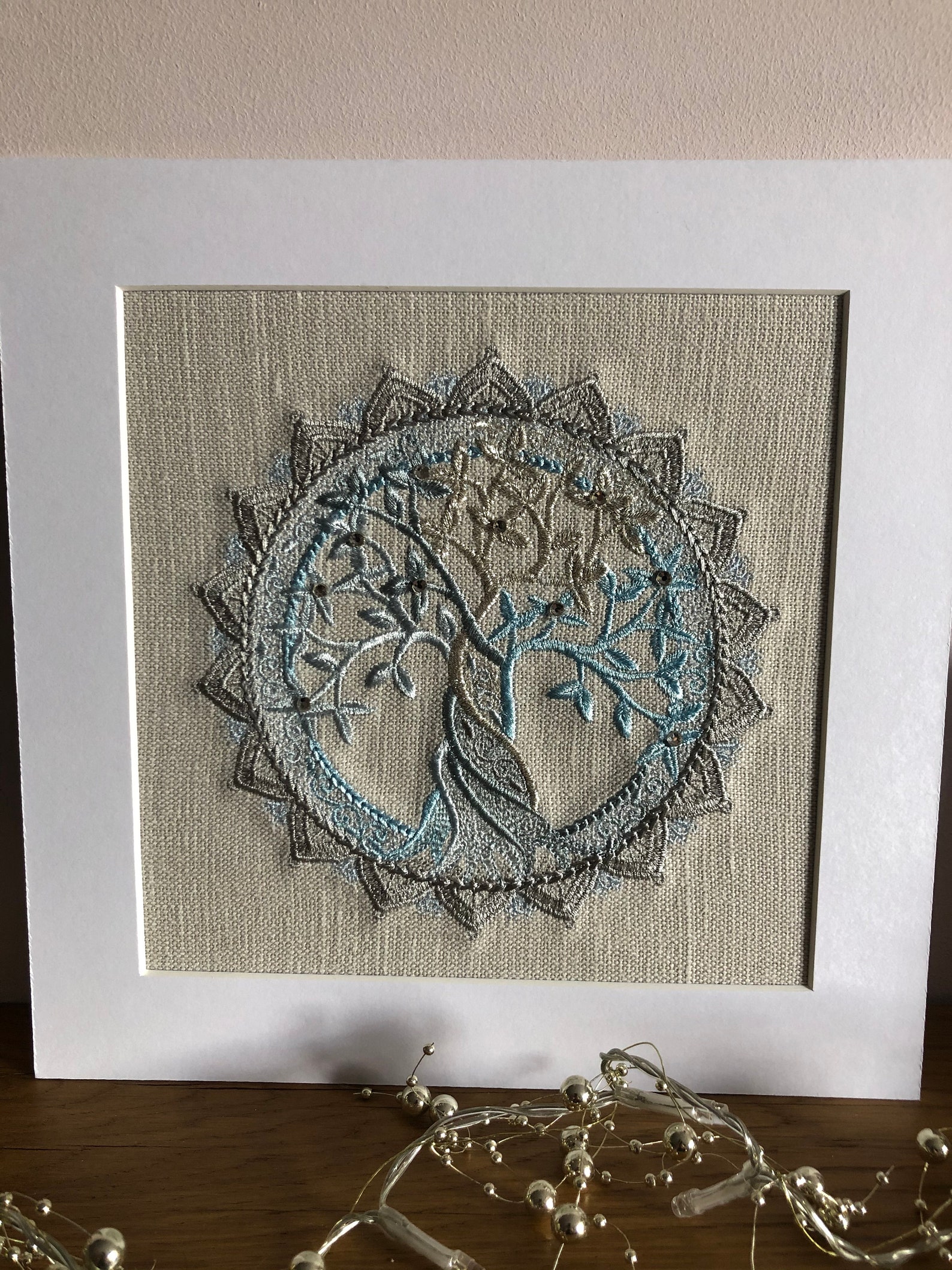 Beautiful Embroidery Picture Tree of Life - Etsy