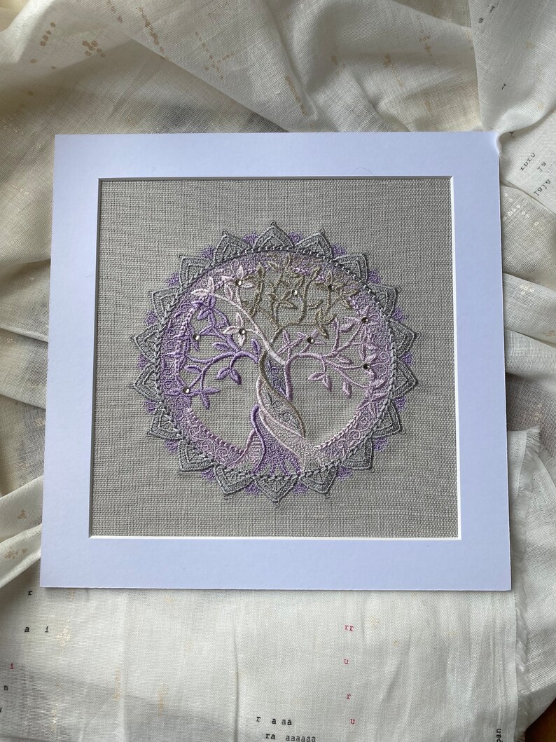 Beautiful Embroidery Picture Tree of Life - Etsy