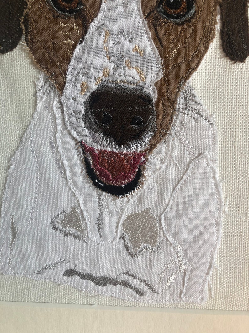 Beautiful Raw Edge Appliqué Jack Russell Machine Embroidery Picture - Etsy