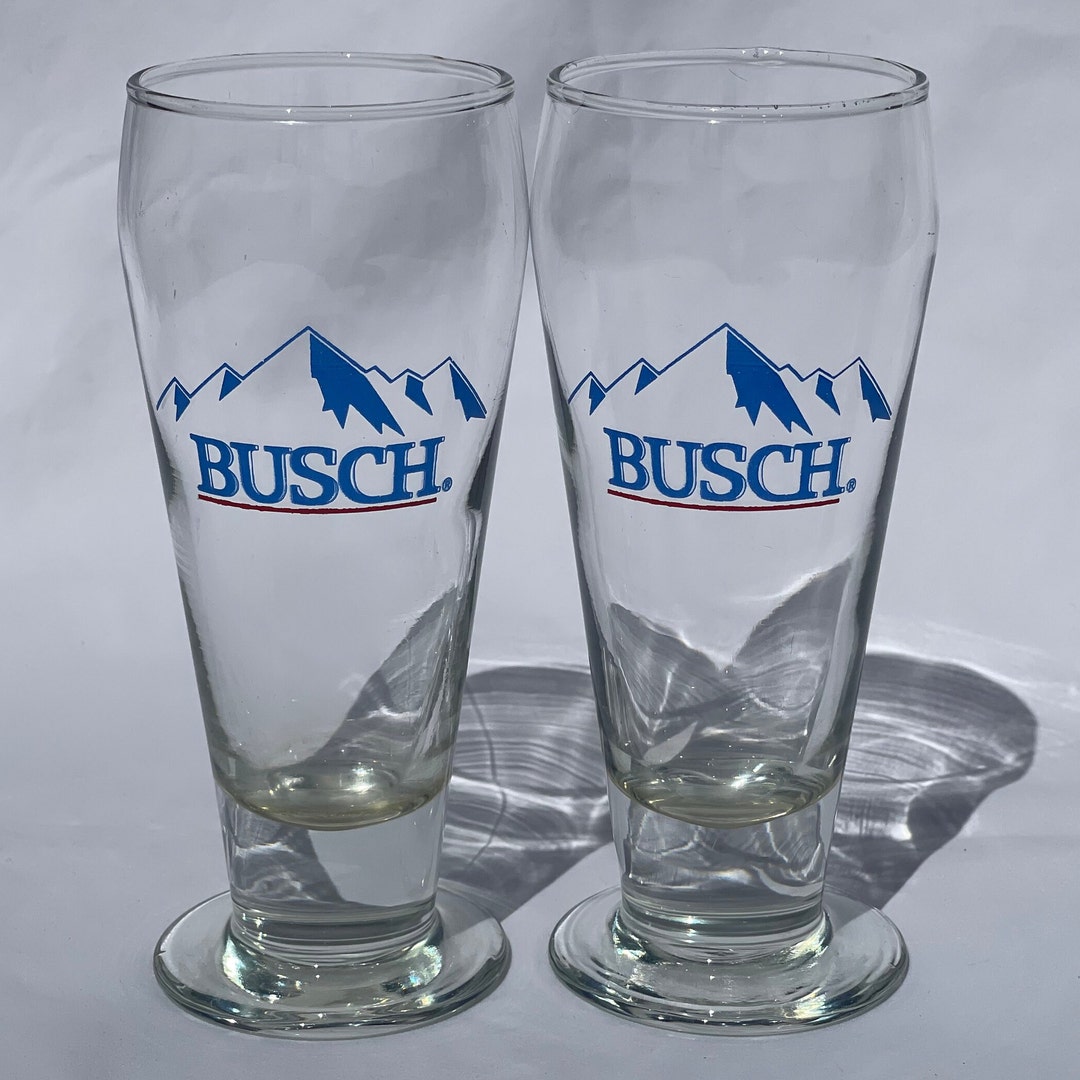 Busch Beer Glasses, Set of Two - Etsy