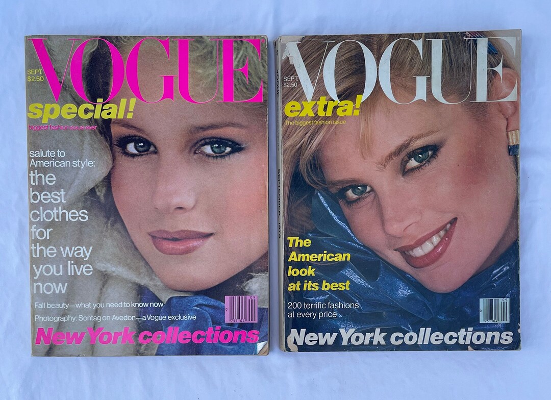 Vogue Magazine, September Issues 1978 and 1979 - Etsy