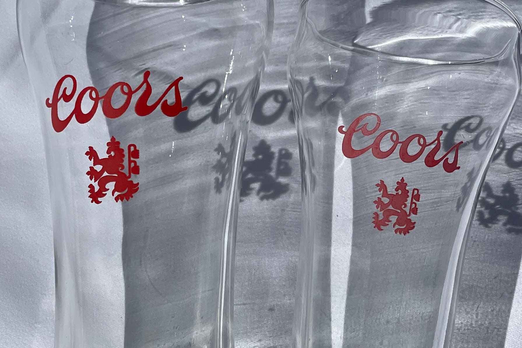 Coors Beer Glasses Two Sizes Etsy