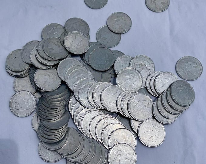 Aluminum Tokens With Goat Logo; Kent H. Landsberg Co. Paperland 1973 - Etsy