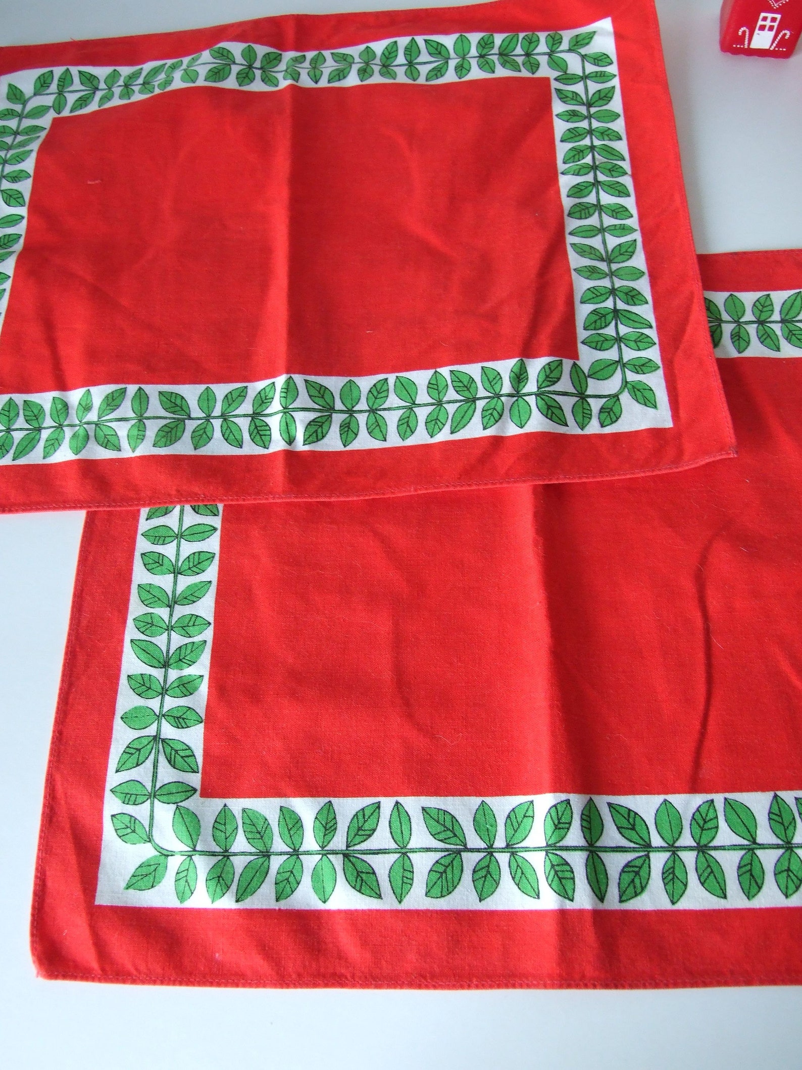 Swedish Retro Placemats // Set of two vintage placemats // Mid | Etsy