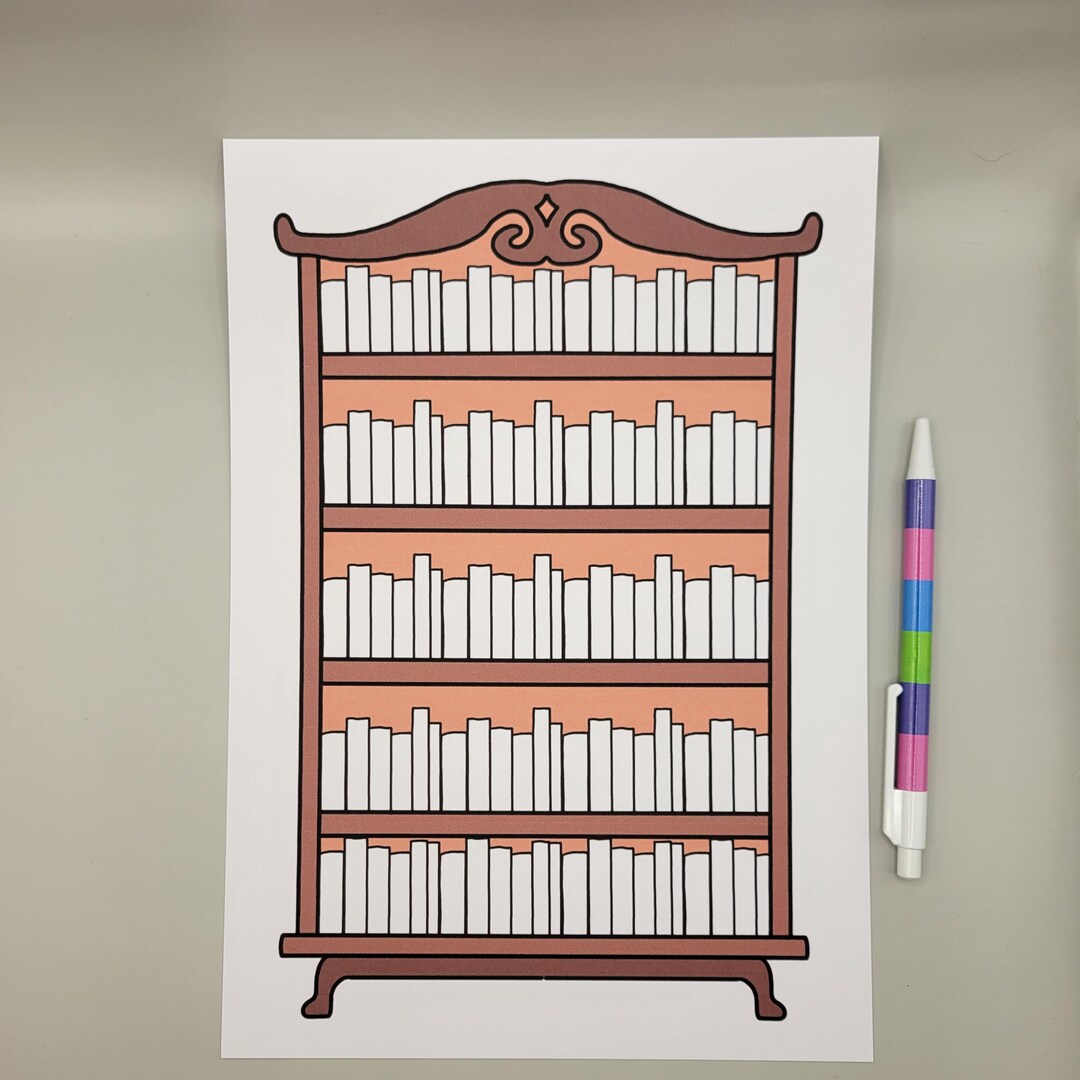 A4 Bookcase Print / Fill in Bookshelf / Books I've Read Tracker ...