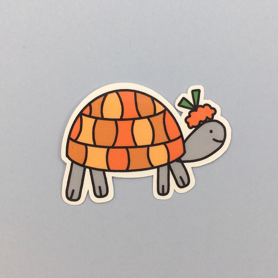 Halloween Tortoise Sticker / Turtle / Tortoise Lover Gift / Vinyl Matte ...