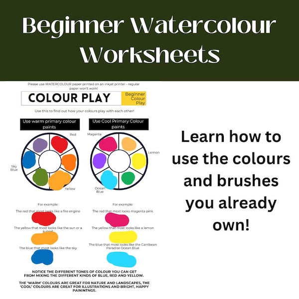 Water Color for Beginners - Etsy
