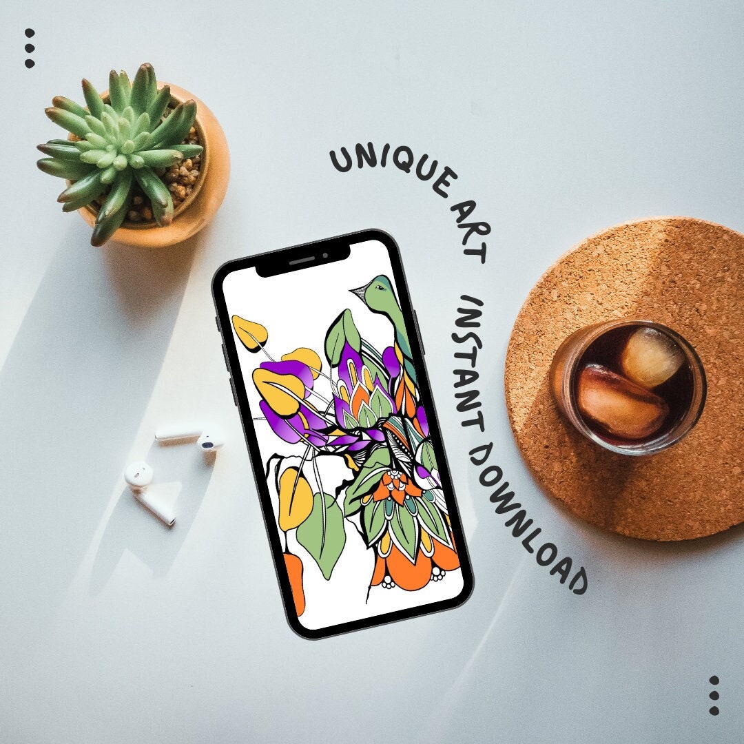 Baby Phone Wallpaper Bird Phone Background Cartoon Cute Screen iPhone ...