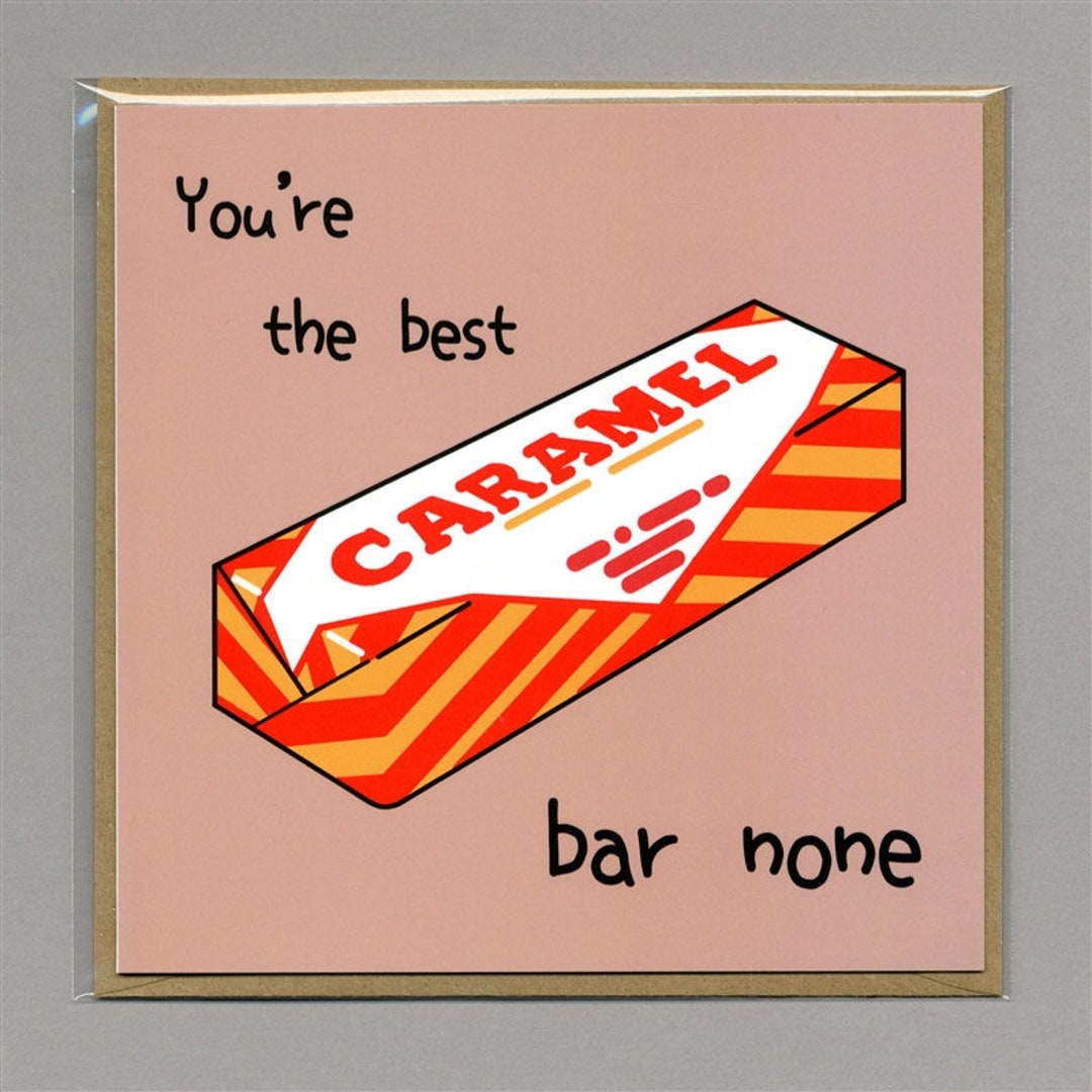 Tunnock's Caramel Wafer Greeting Card – Scottish Pun Card - Etsy