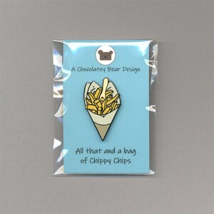 Chippy Chips Badge Hard Enamel Lapel Pin Badge - Etsy